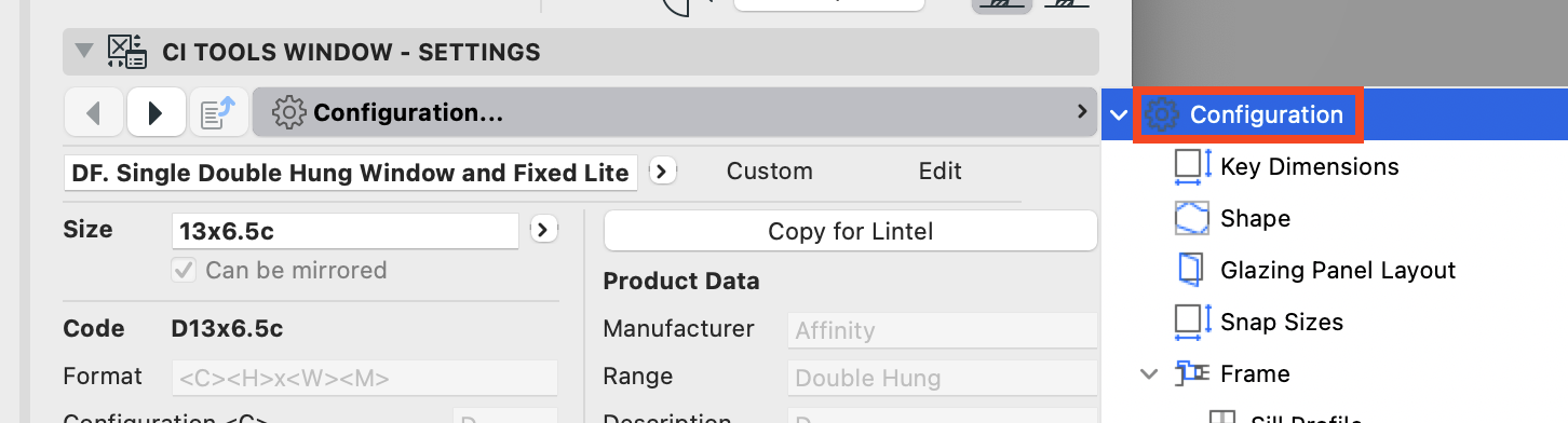 Using preset "Snap Sizes" in Windows and Doors – MyCi Knowledge Base