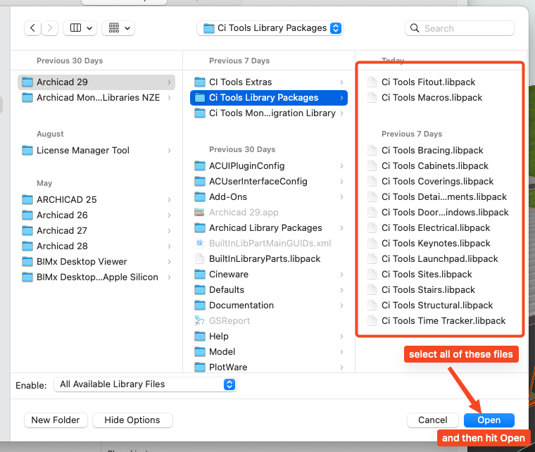 Loading Libraries in Archicad 29 – MyCi Knowledge Base